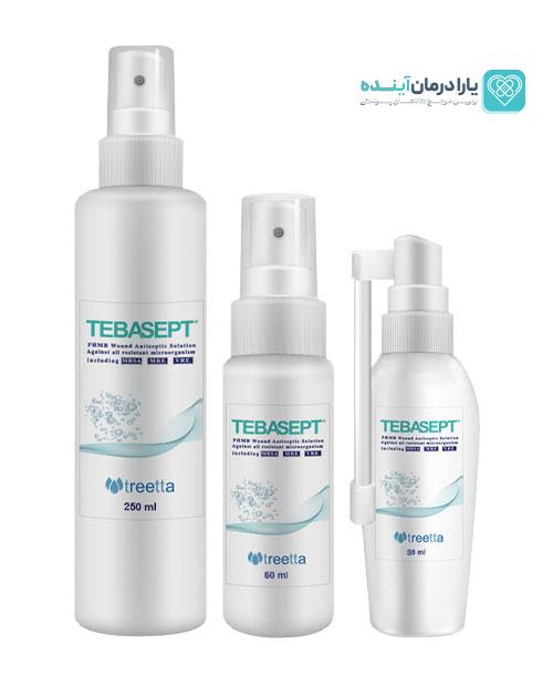 مشخصات، قیمت و خرید محلول آنتی سپتیک زخم تریتا | طباسپت Tebasept | یارا ...